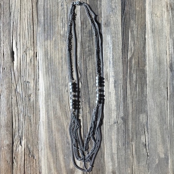 Express | Jewelry | Hp Express Gunmetal Chain Long Necklace | Poshmark